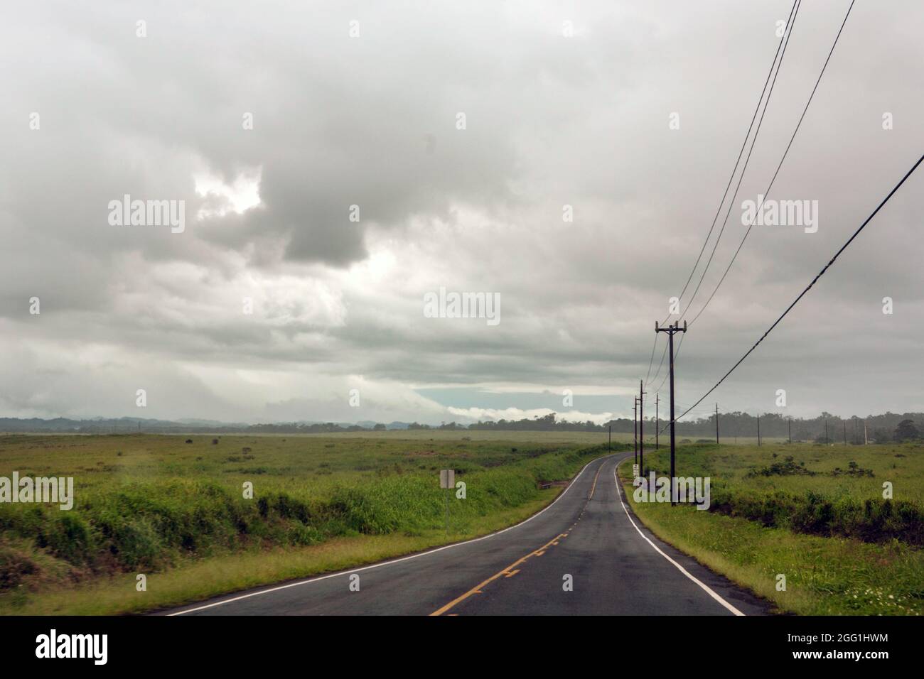 Road across landscape on Oahu Island, Hawaii Stock Photo - Alamy