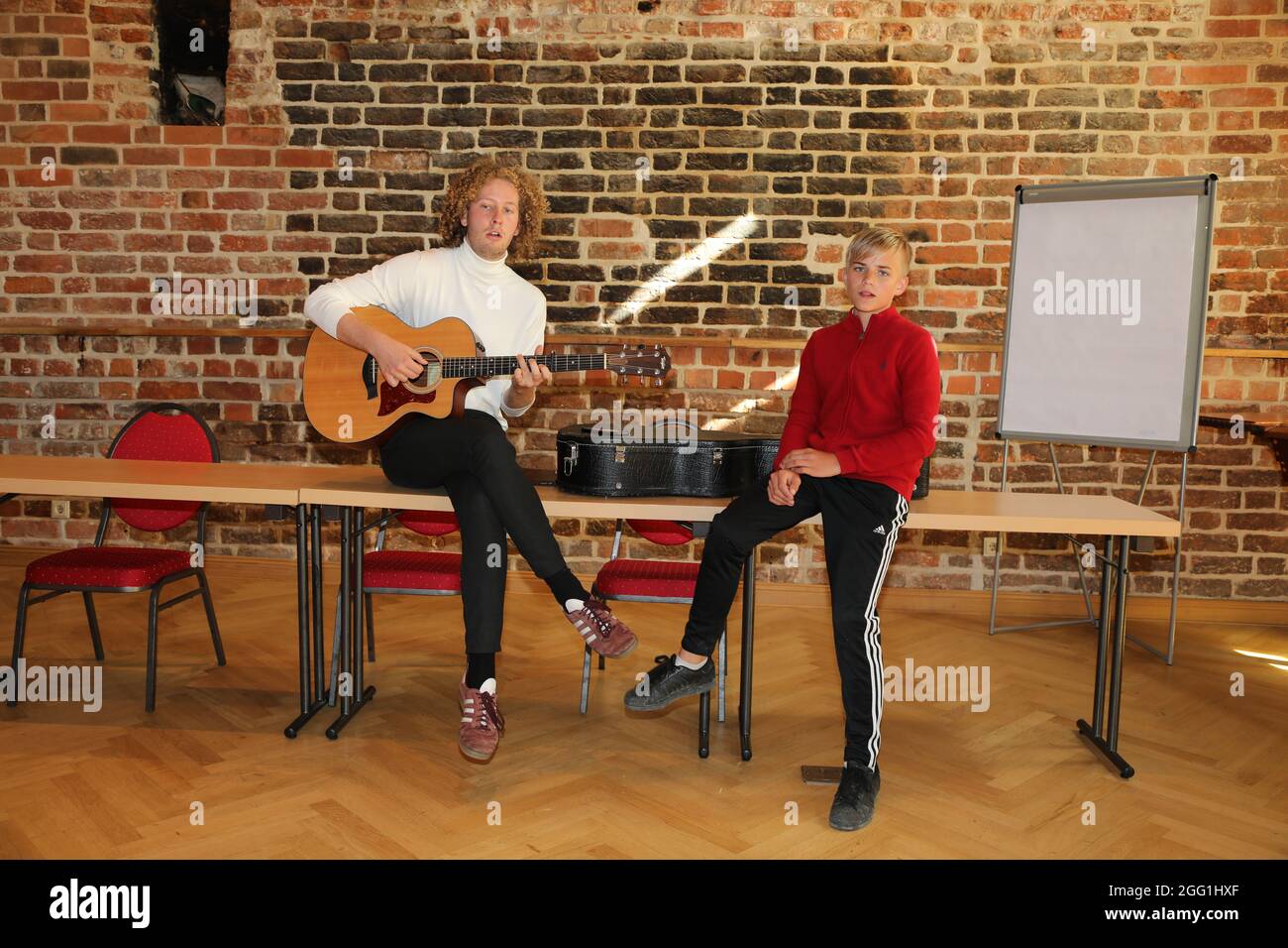 Valentin Kuhn und Phil Schaller bei den Proben zur 4. Windflüchter ...