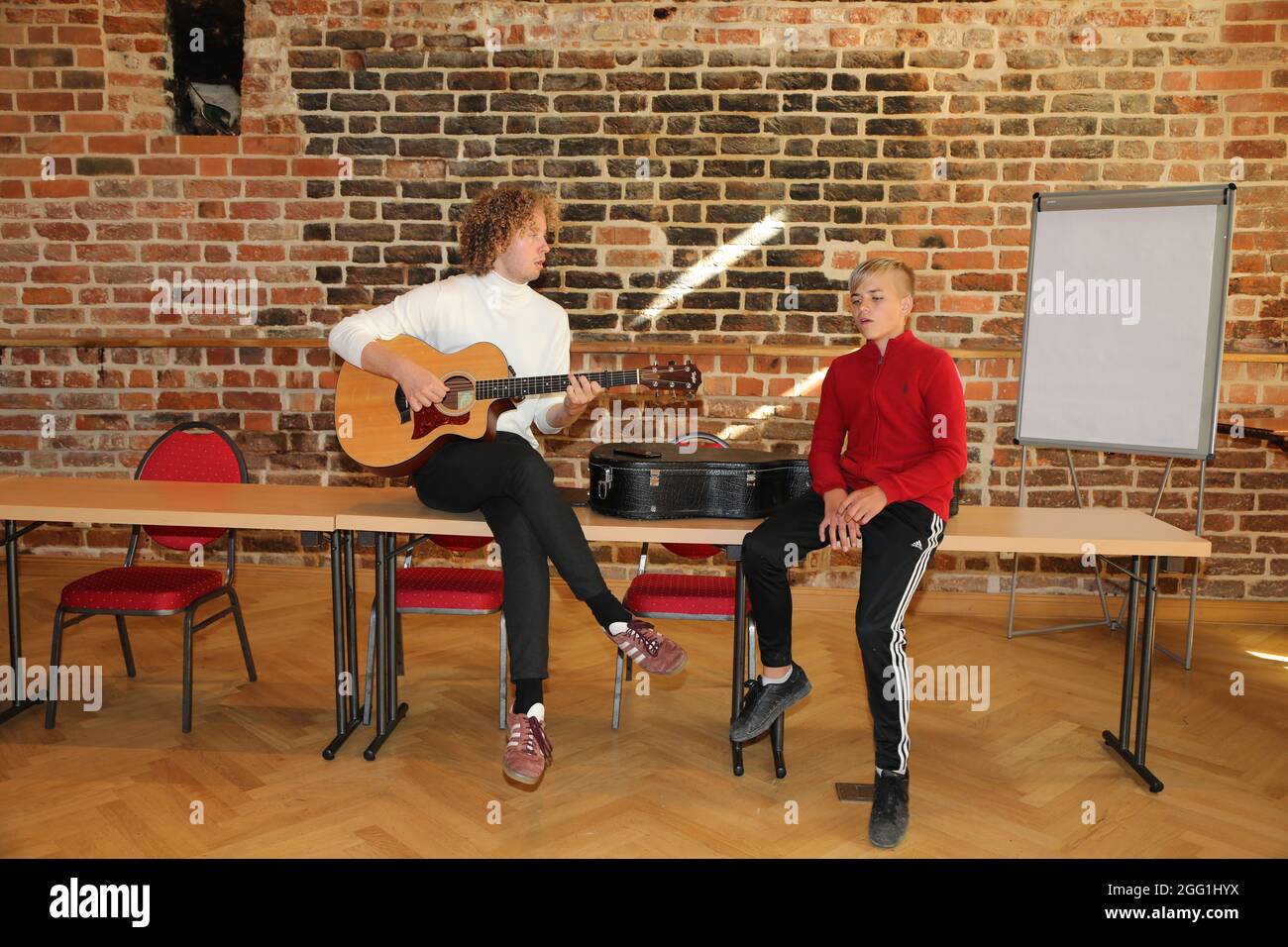 Valentin Kuhn und Phil Schaller bei den Proben zur 4. Windflüchter ...