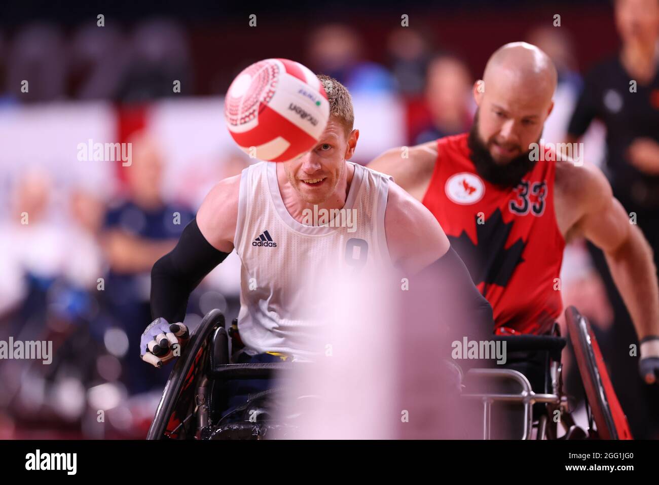 Tokyo, Japan. 25th Aug, 2021. Jim Roberts (GBR) WheelChair Rugby : Pool ...