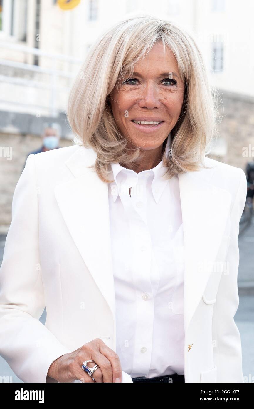 Brigitte Macron attends the CE2 Film screening during the 14th ...