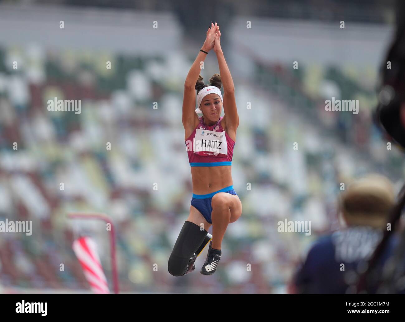 August 28, 2021: Beatriz Hatz from USA at long jump during athletics at ...