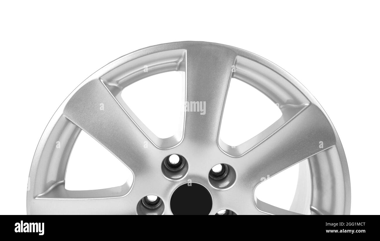Car wheel on white background Stock Photo - Alamy