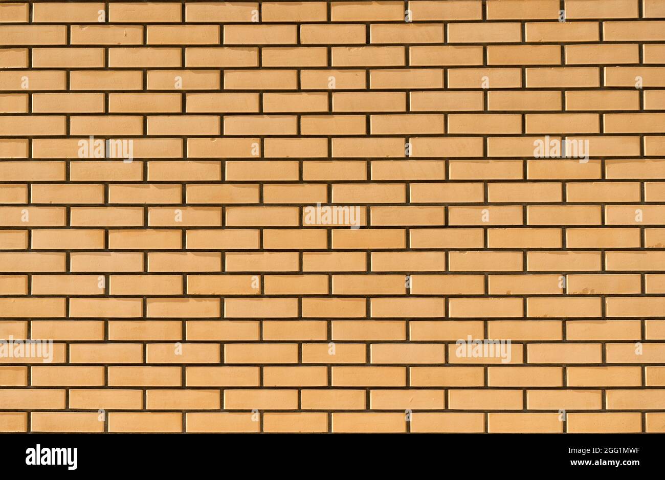 New brick wall background. Clean, neat, new brickwork surface. High ...