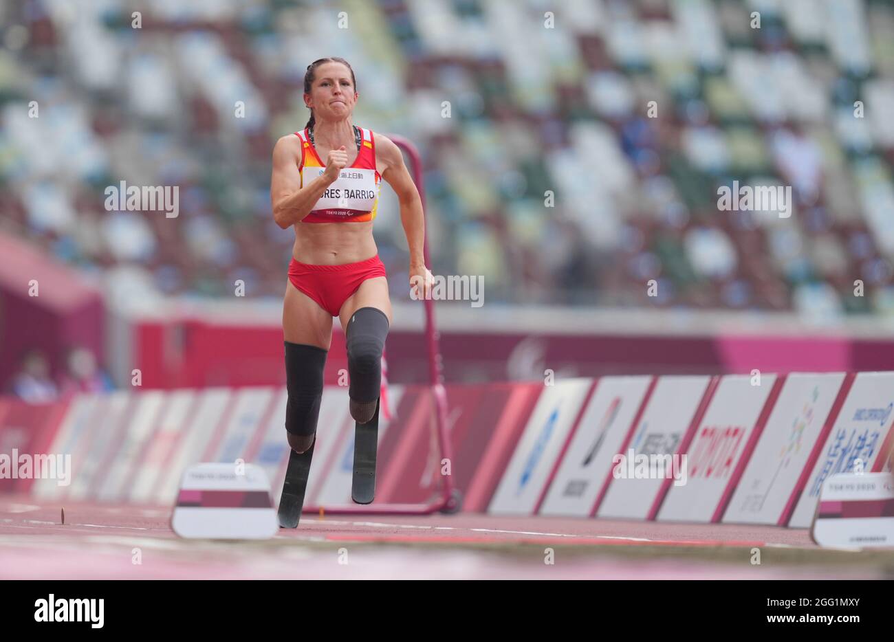 August 28, 2021: Sara Andres Barrio from Spain at long jump during ...
