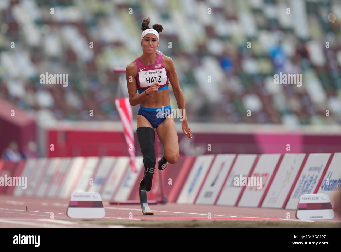 August 28, 2021: Beatriz Hatz from USA at long jump during athletics at ...