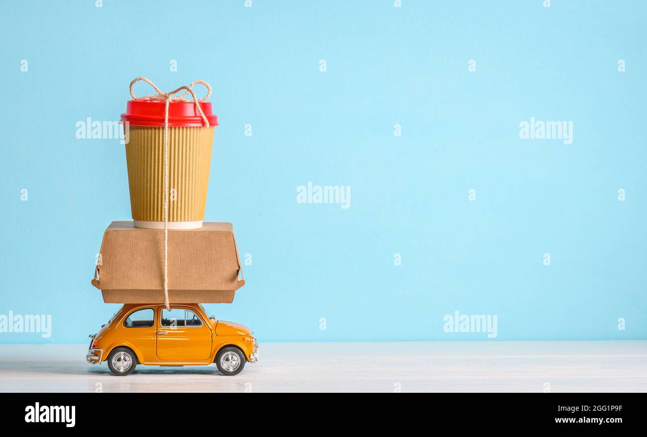 Food delivery car hi-res stock photography and images - Alamy