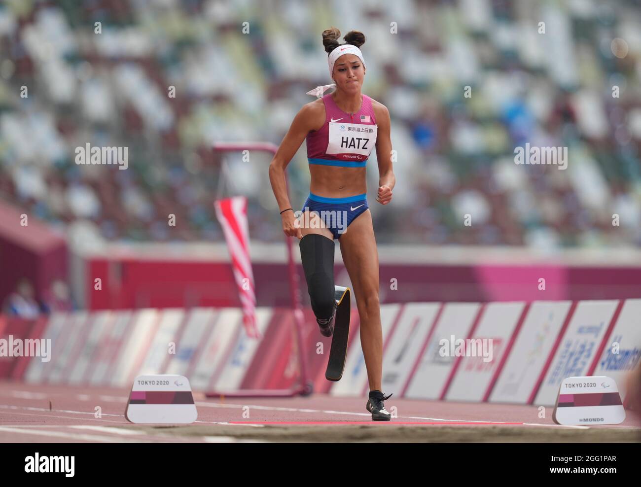 August 28, 2021: Beatriz Hatz from USA at long jump during athletics at ...