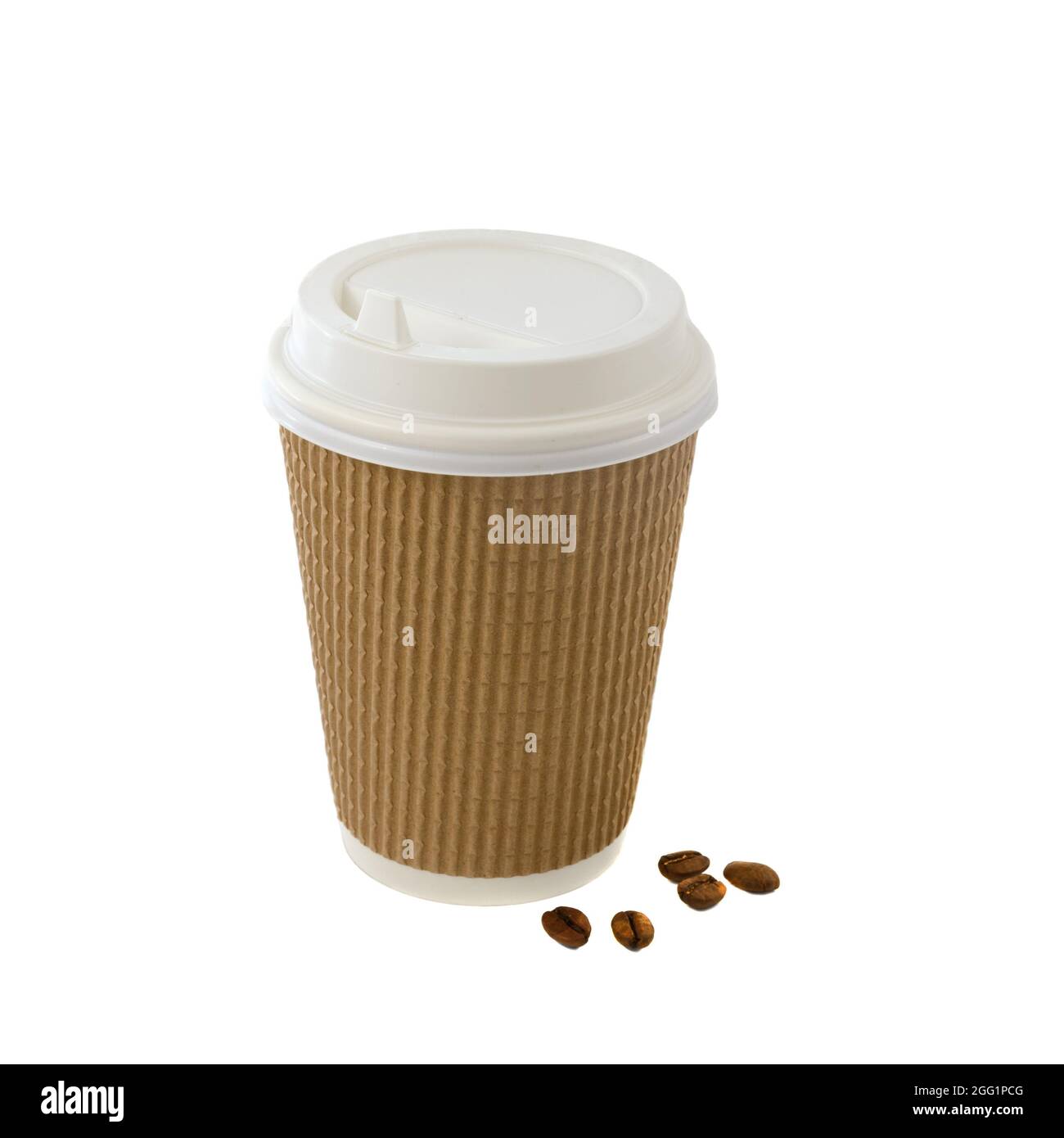 Coffee in take away cup isolated on white background Stock Photo - Alamy