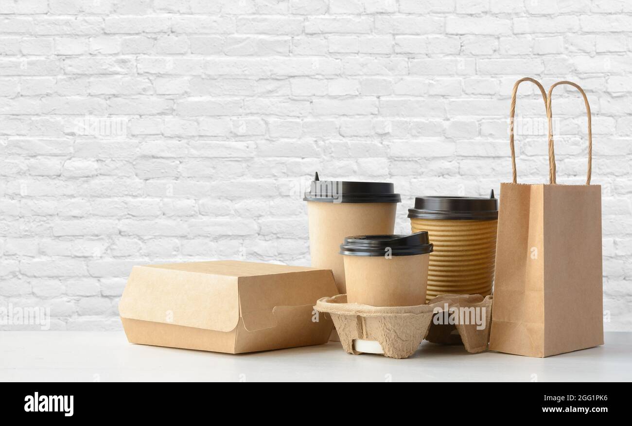 Packaging set paper cup hi-res stock photography and images - Alamy