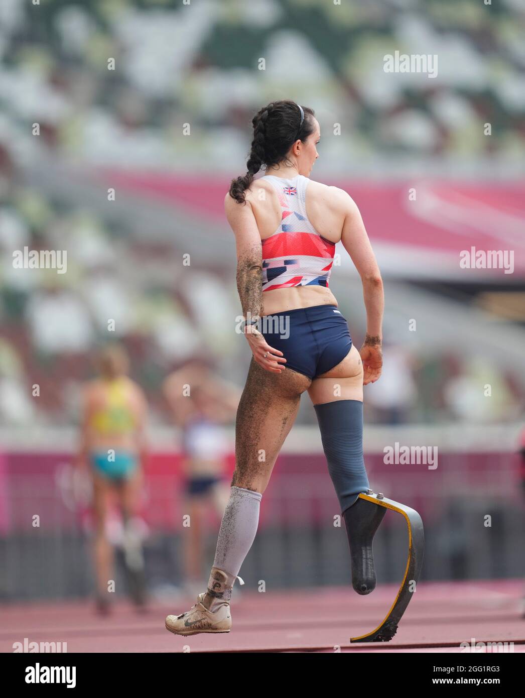 August 28, 2021: Stef Reid from Great Britain at long jump during ...