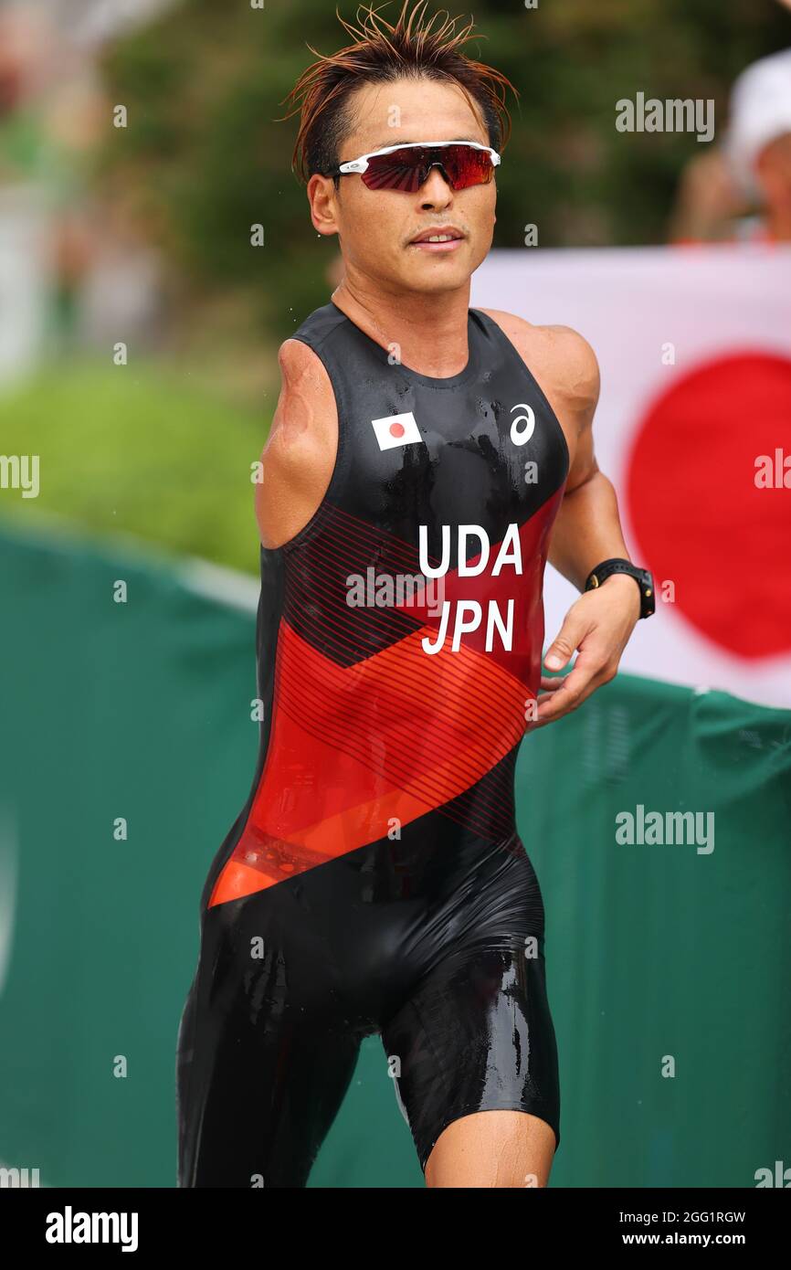 Tokyo, Japan. 28th Aug, 2021. Hideki Uda (JPN) Triathlon : Men's PTS4 ...