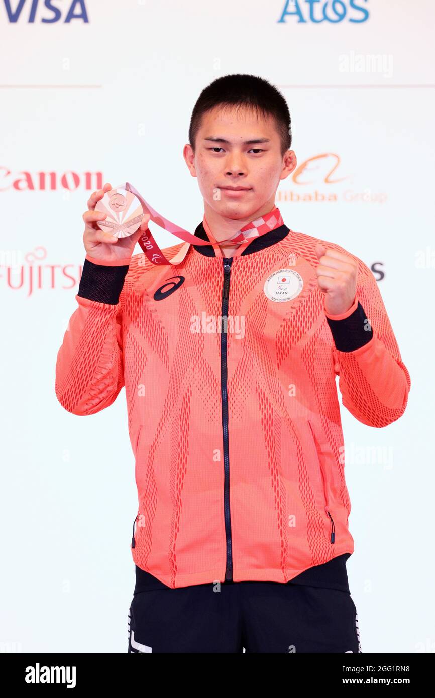 Tokyo, Japan. 28th Aug, 2021. Yujiro Seto (JPN) Judo : Bronze medalist ...