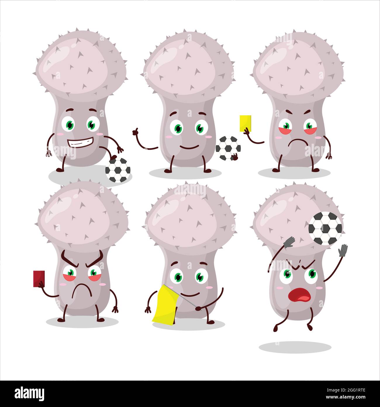 Puffball cartoon character working as a Football referee Stock Vector ...