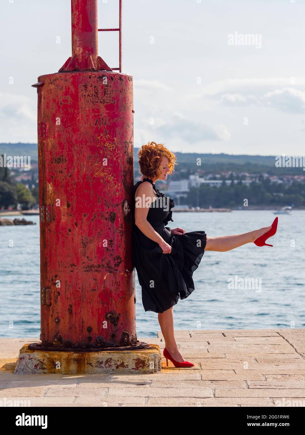 Attractive senior woman legs hi-res stock photography and images - Alamy