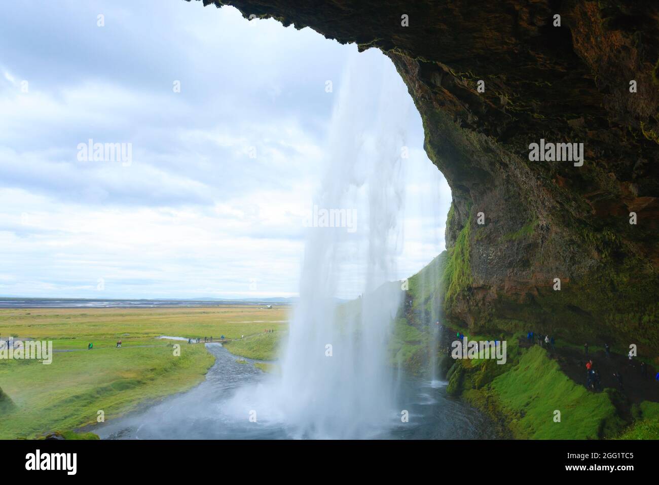 Seljalandsfoss falls in summer season view, Iceland. Icelandic ...