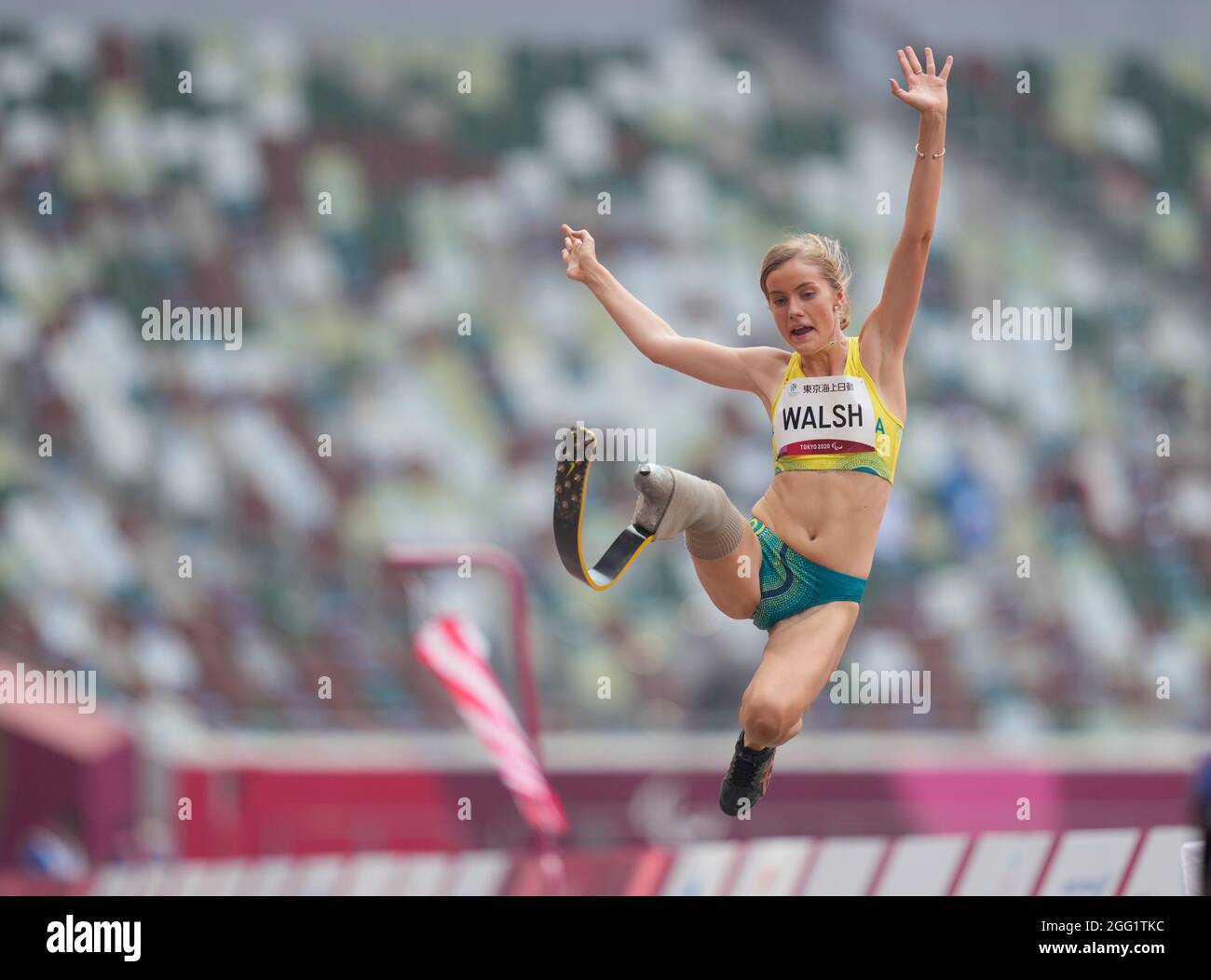 August 28, 2021: Sarah Walsh from Australia at long jump during athletics at the Tokyo ...