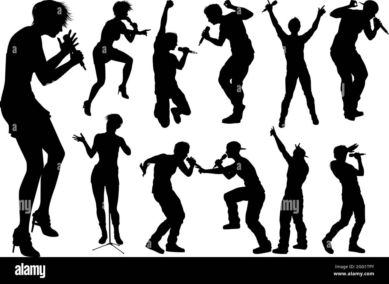 Sing singer vocalist performer Cut Out Stock Images & Pictures - Alamy