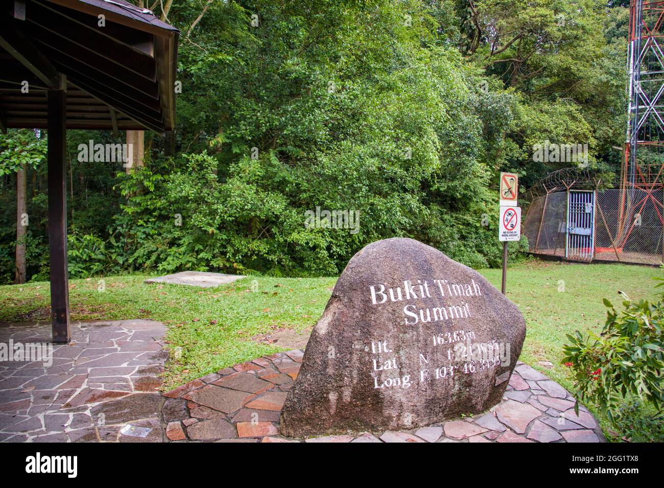 The Bukit Timah Hill Summit, Singapore’s highest hill at 163m. Bukit ...