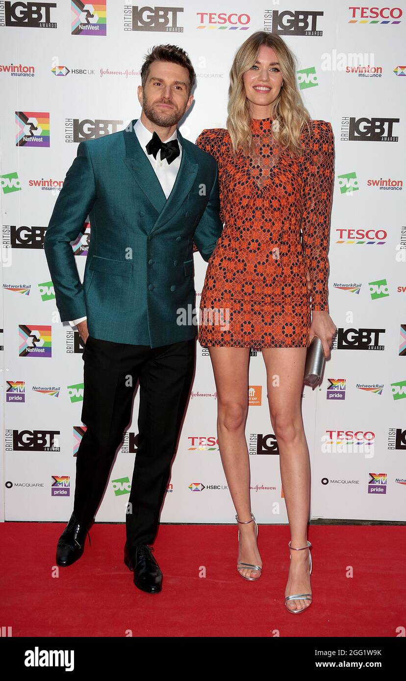 Aug 27, 2021 - London, England, UK - Joel Dommett and Hannah Cooper ...