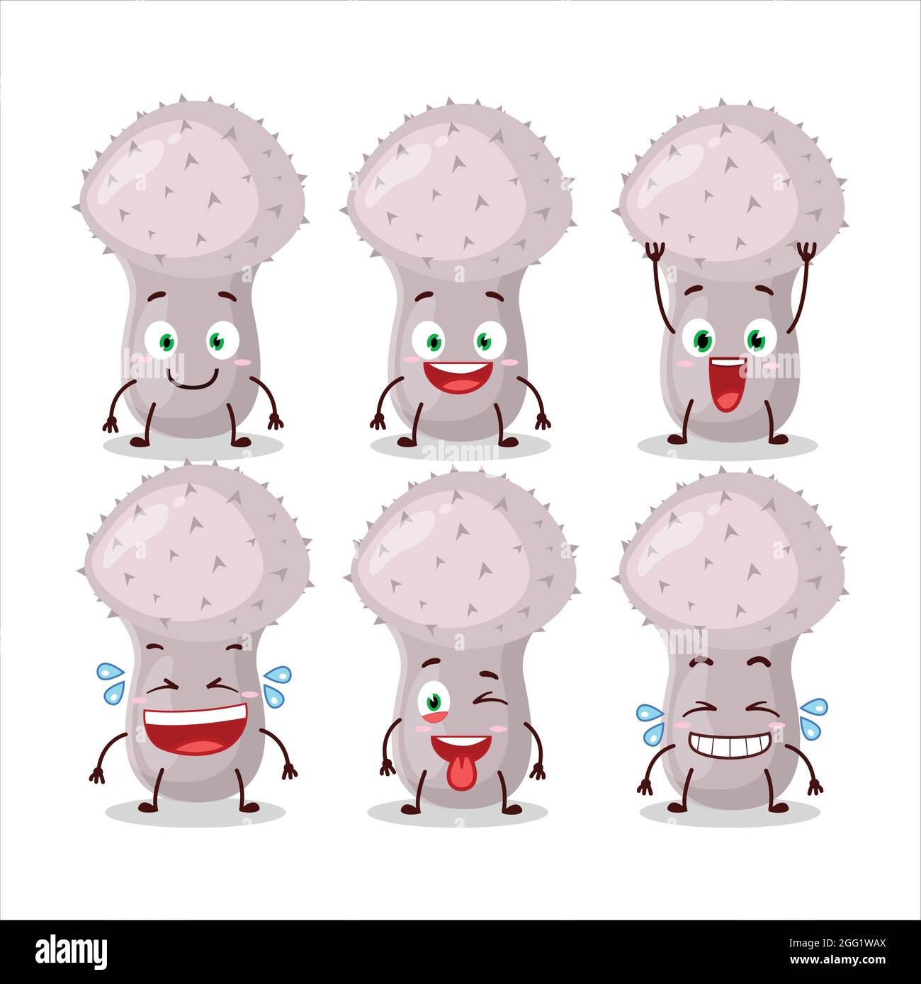 Cartoon character of puffball with smile expression Stock Vector Image ...