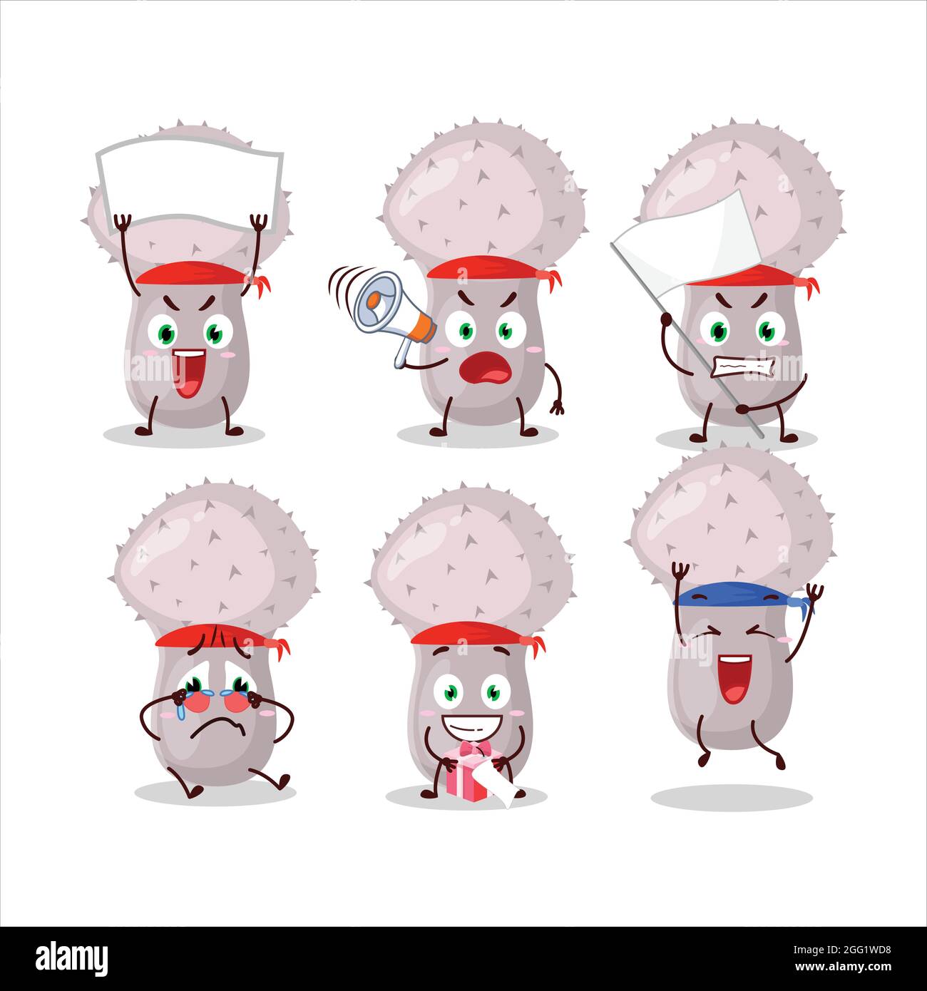 Mascot design style of puffball character as an attractive supporter ...