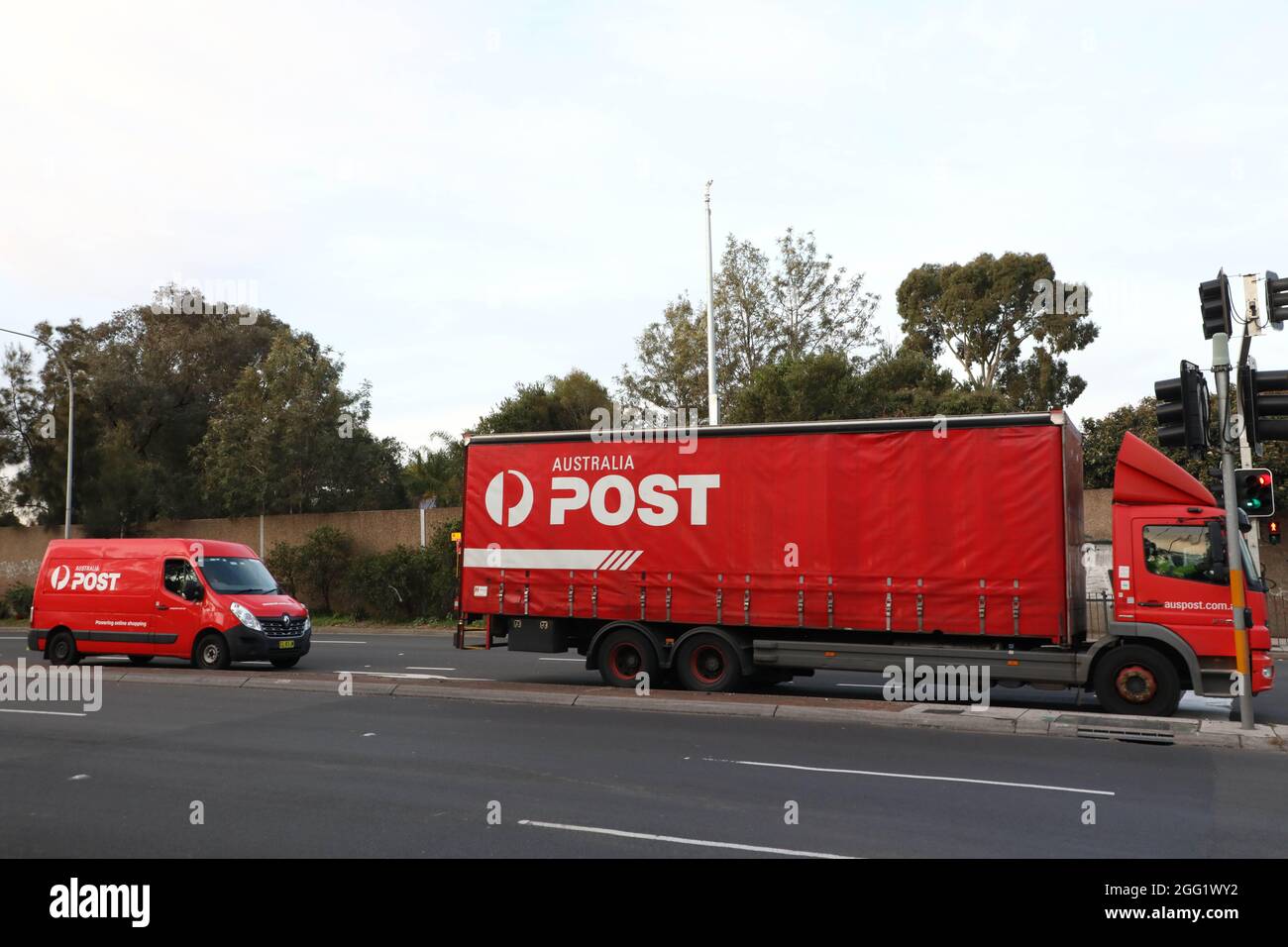 Australia post truck hi-res stock photography and images - Alamy