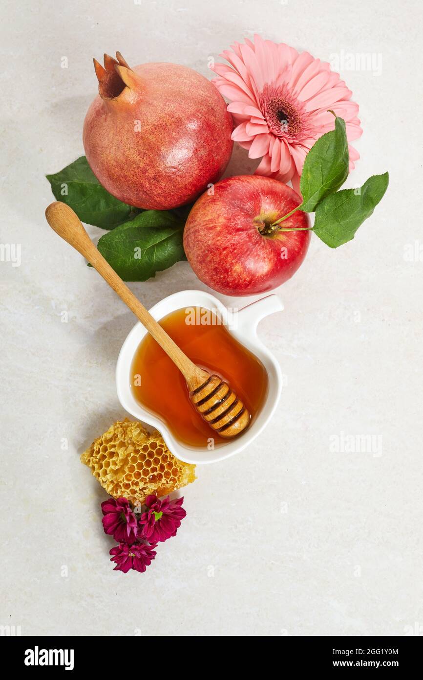 Rosh hashanah, jewish New Year holiday. Concept of traditional or ...
