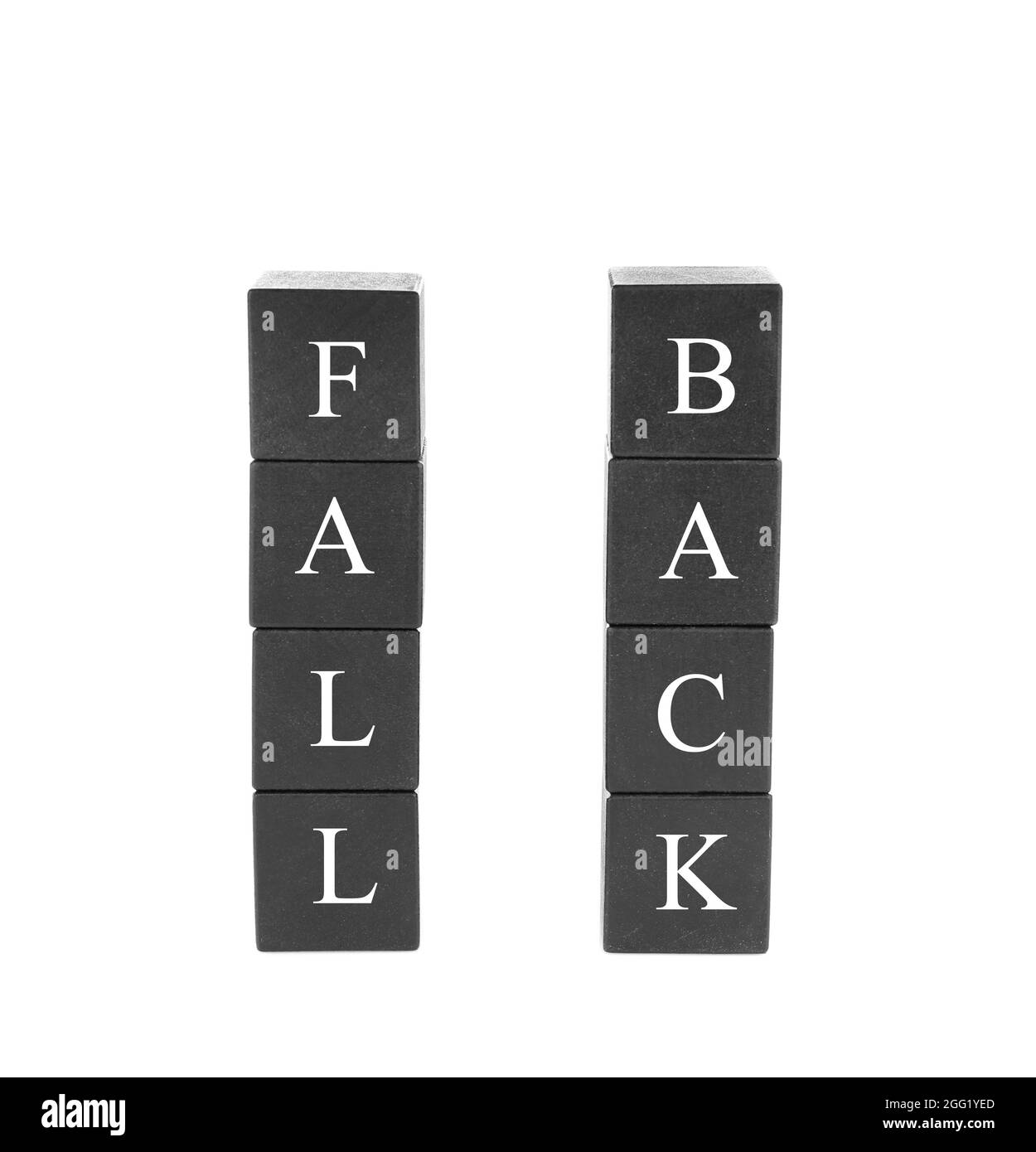 Black wooden cubes with space for text on white background Stock Photo ...