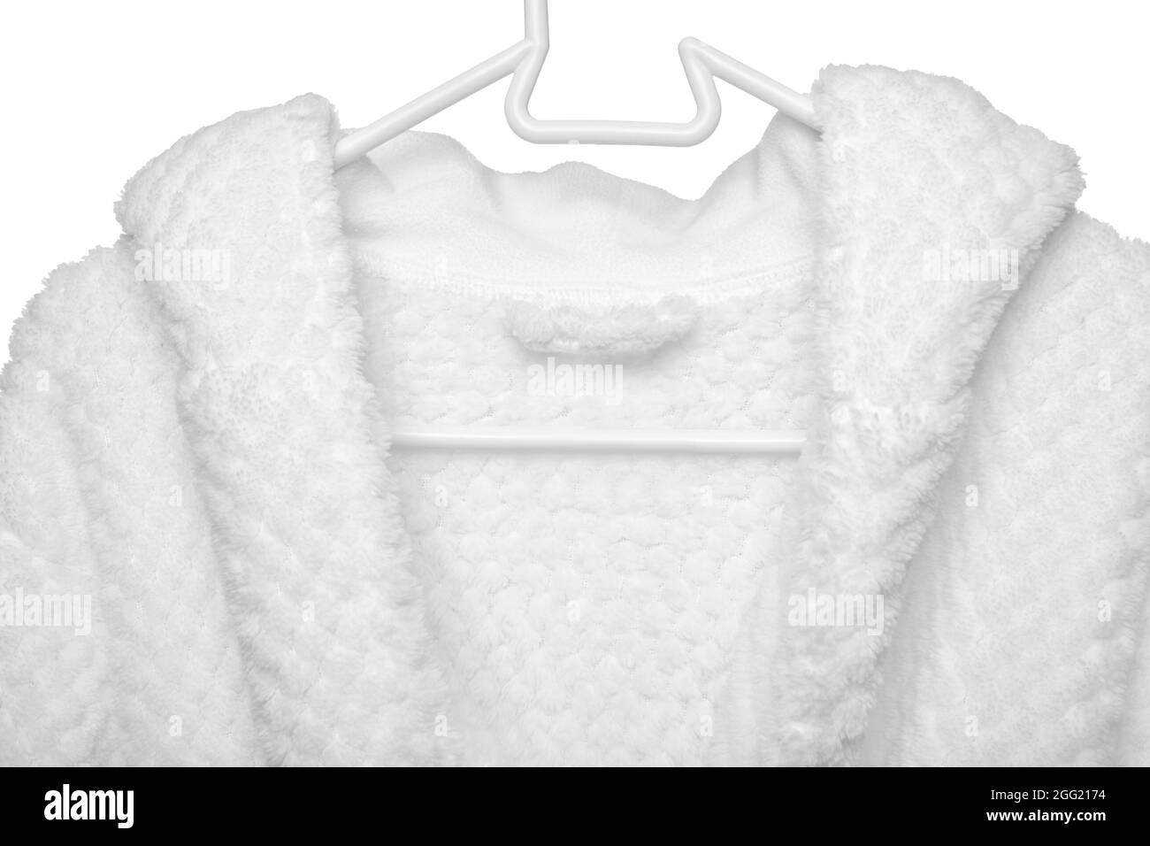 Bathrobe on white background Stock Photo - Alamy