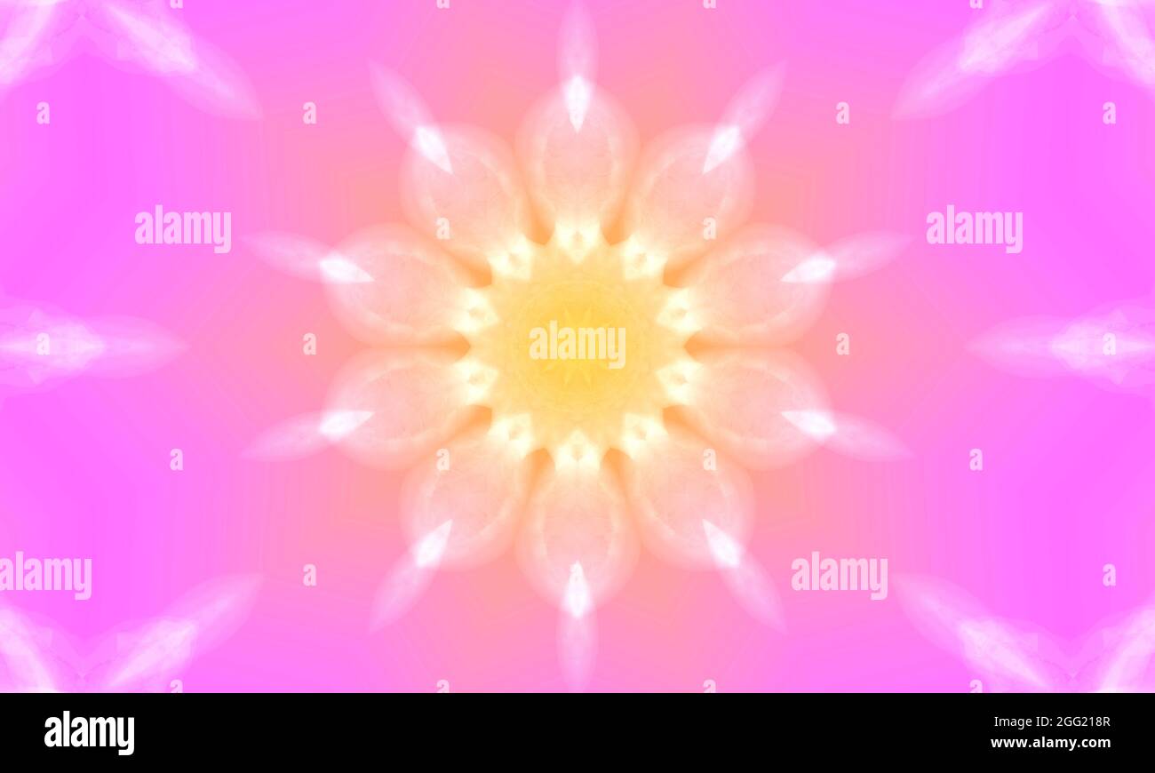 Pink pastel Kaleidoscope Background, Abstract Pattern Art - Minimalist ...