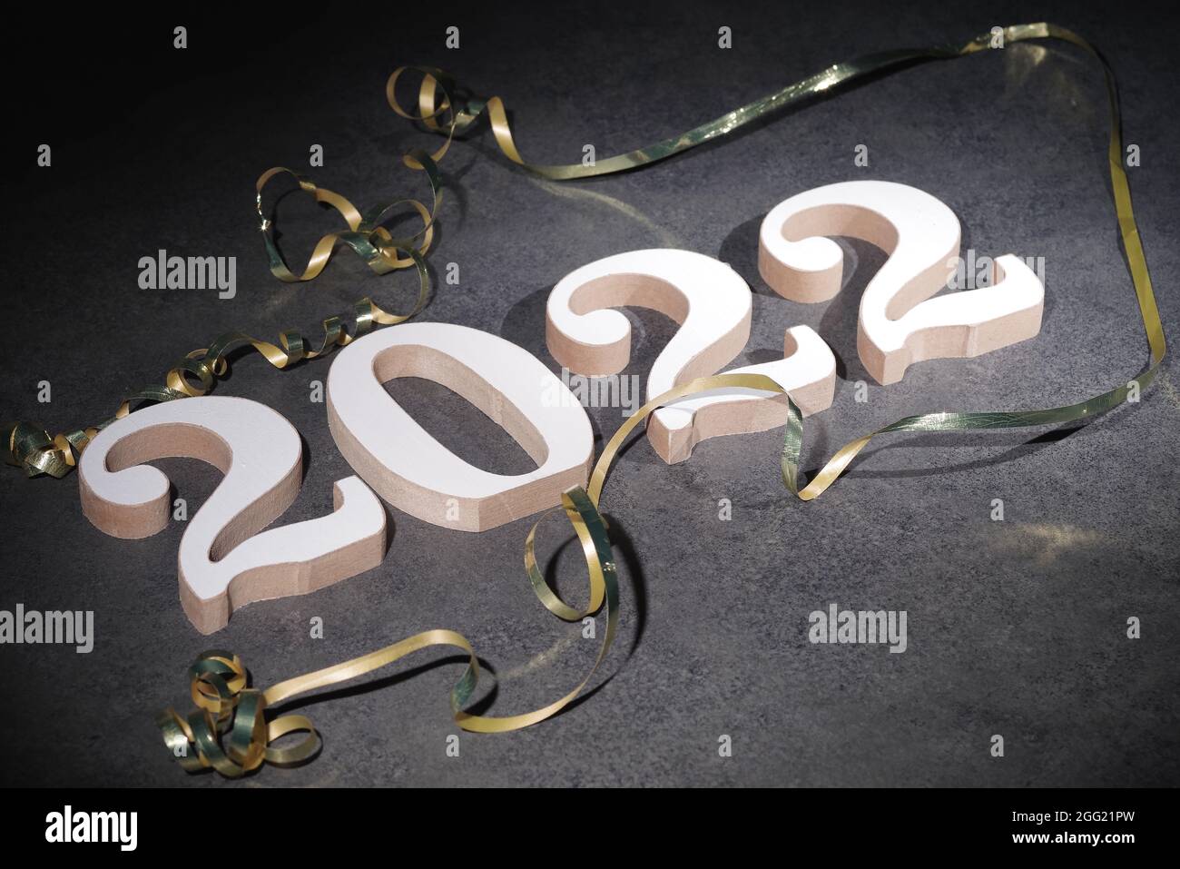 Happy New Year. Symbol from number 2022 on abstract background Stock ...