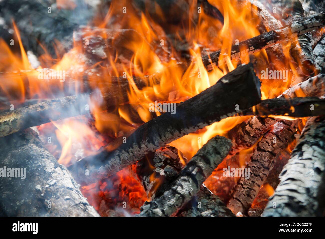 What remains after the effects of a burning wood, burning ash Stock ...