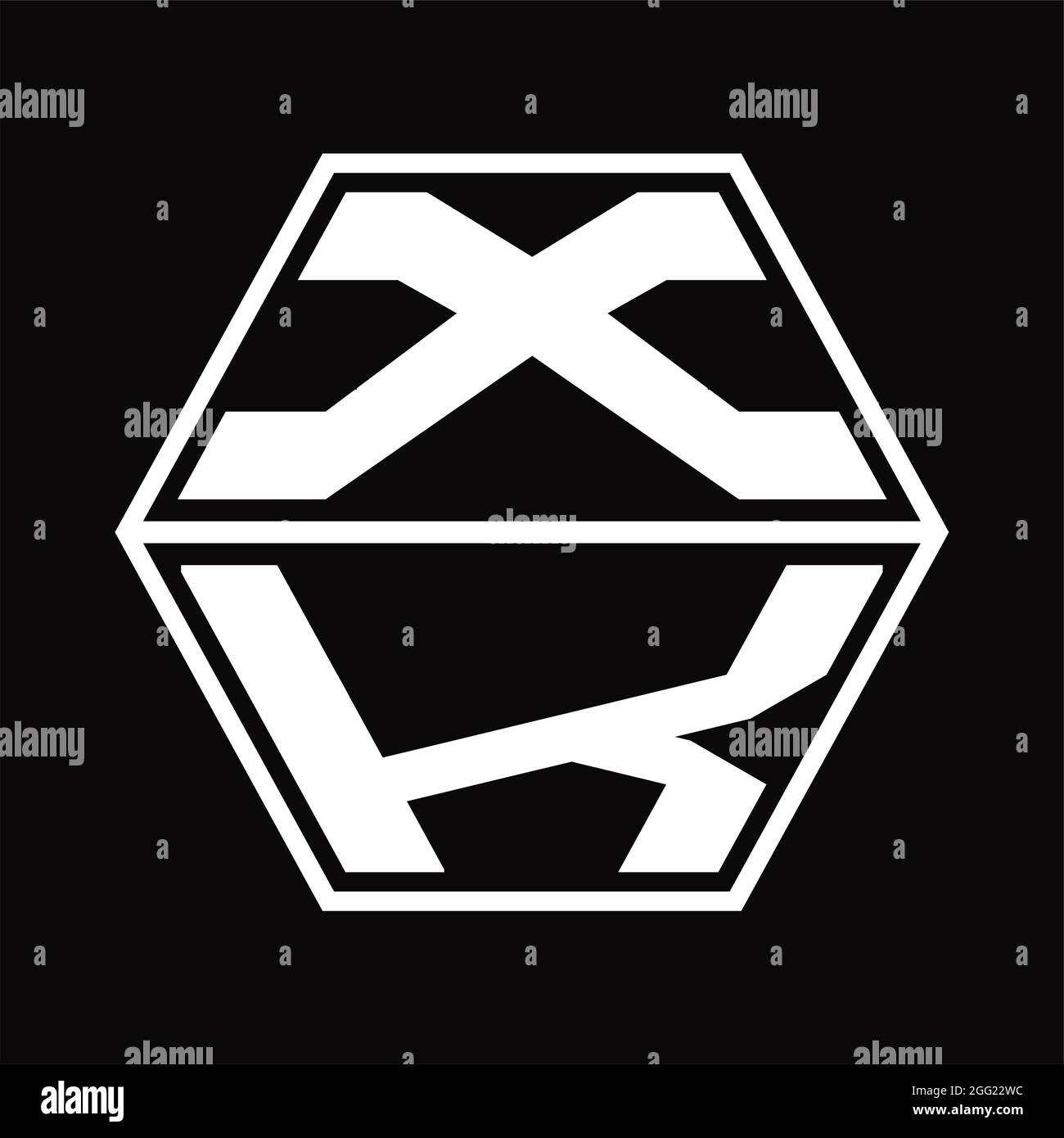 Xk shape Stock Vector Images - Alamy