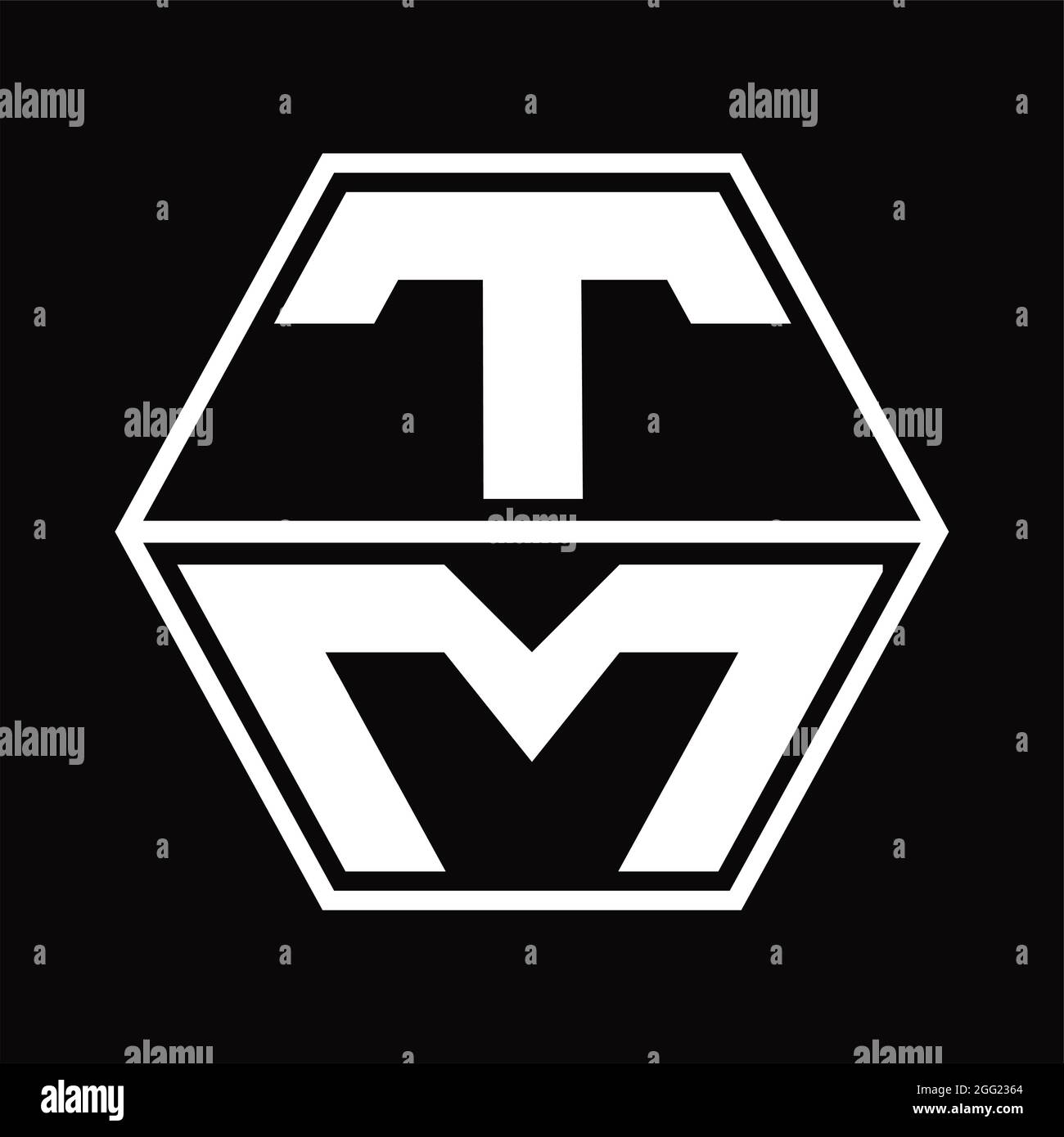 Tm minimal logo design hi-res stock photography and images - Alamy