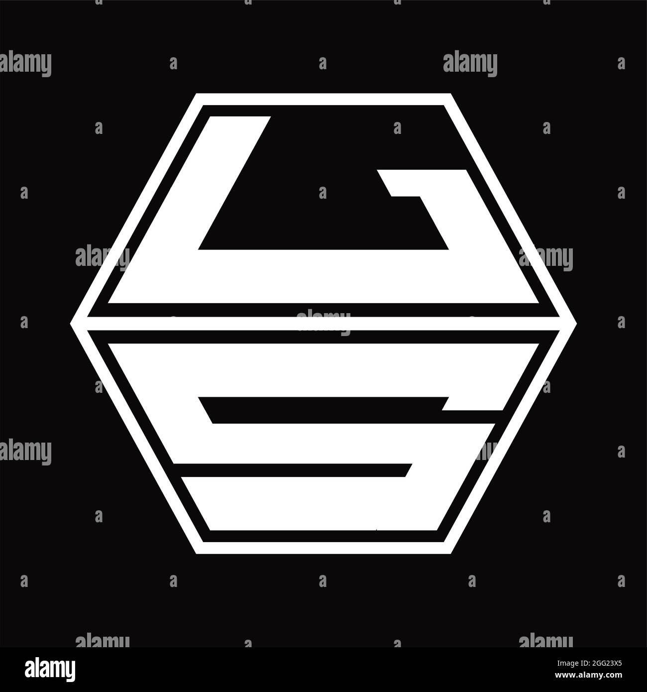 LS Logo monogram with diamond shape on blackground design template Stock Vector Image & Art - Alamy