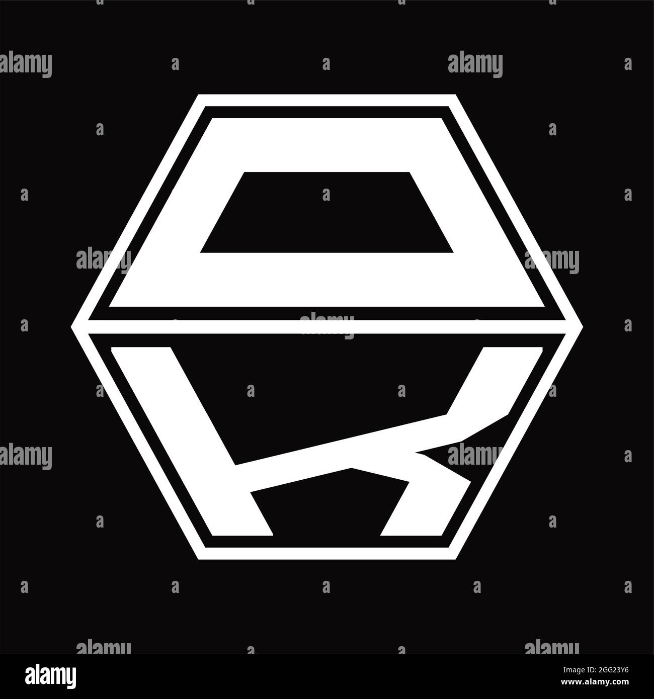 OK Logo monogram with diamond shape on blackground design template ...