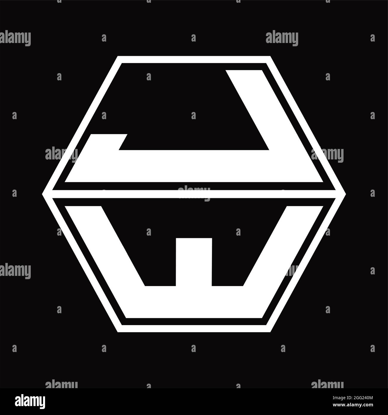 JW Logo monogram with diamond shape on blackground design template ... JW Logo monogram with diamond shape on blackground design template ...