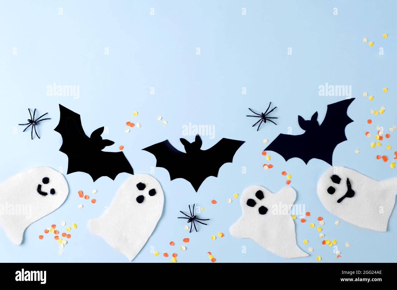 Halloween boo, background for Halloween party invitation with funny ...
