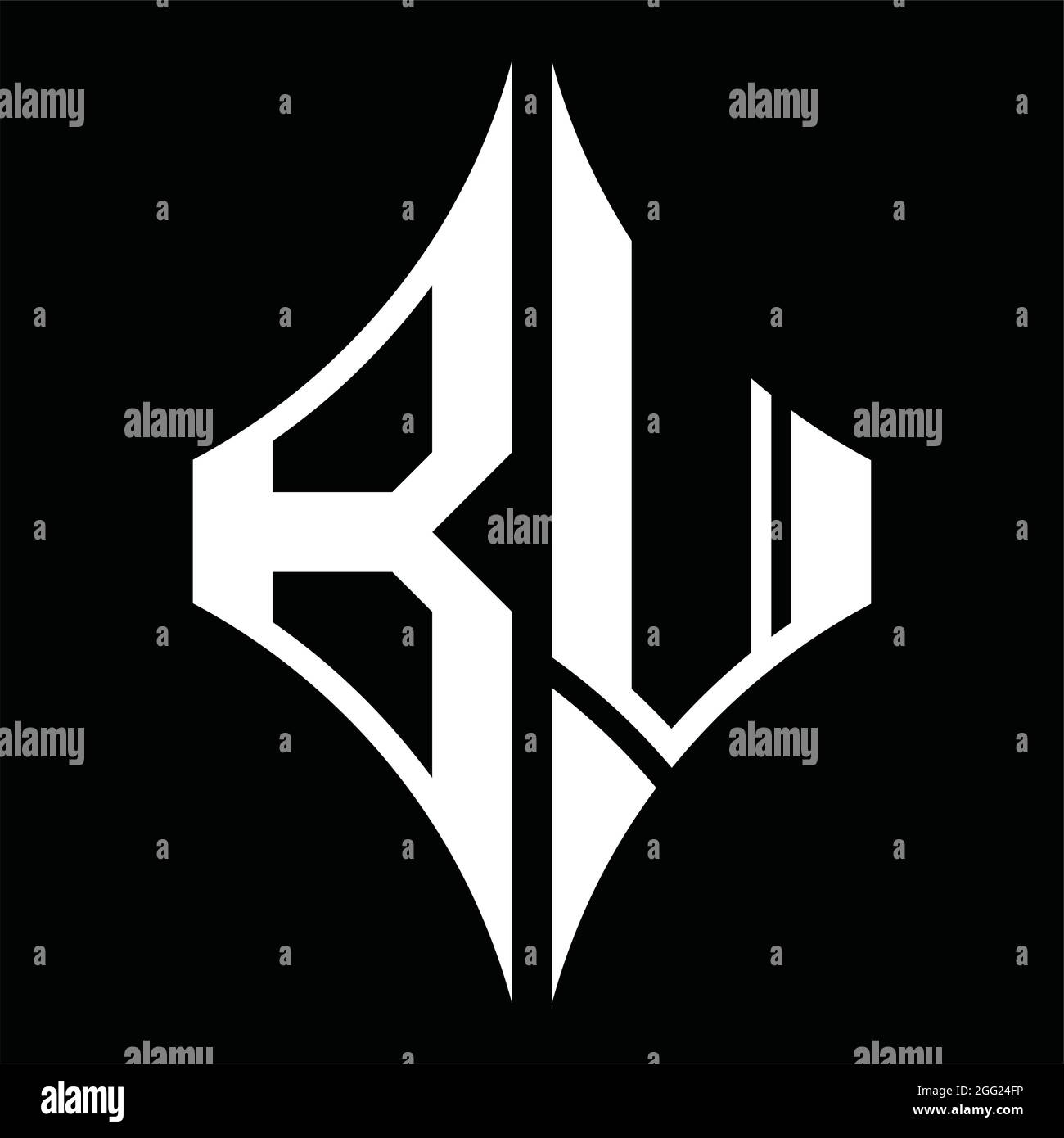 Bv minimal logo design hi-res stock photography and images - Alamy