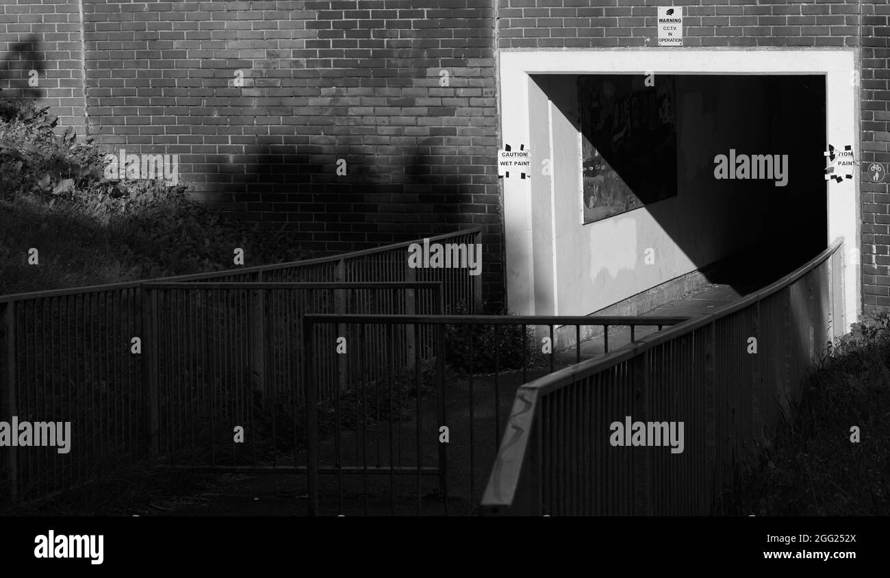 Passageway under a road Stock Photo - Alamy