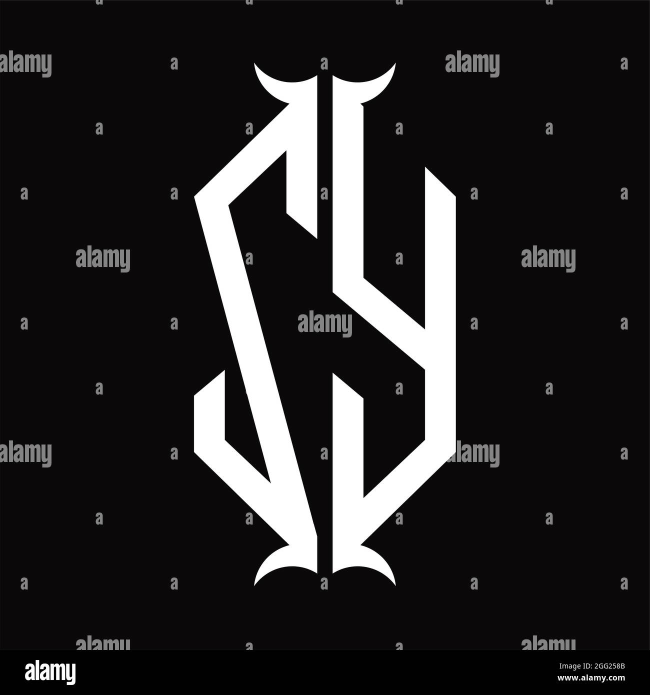 Zy font Stock Vector Images - Alamy