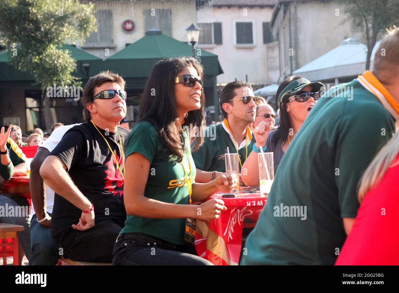 JOHANNESBURG, SOUTH AFRICA - Aug 10, 2021: A group of enthusiastic ...