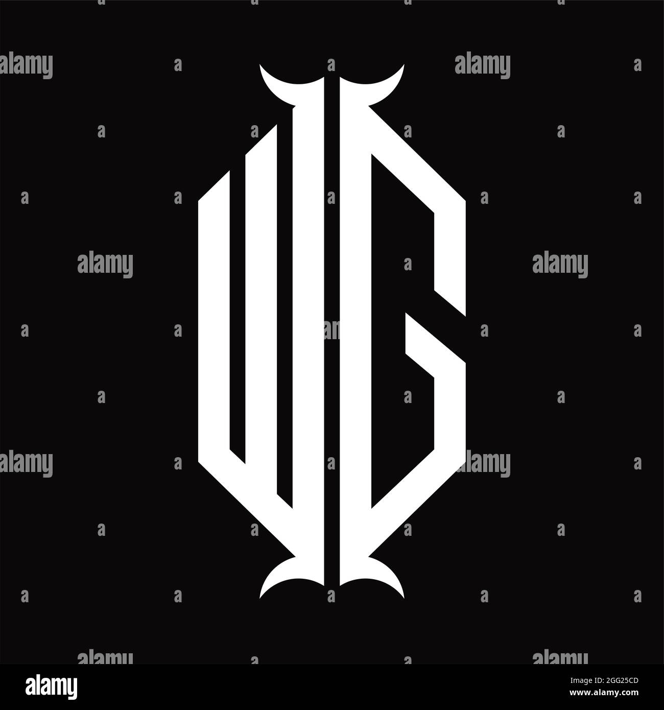 Letter wg icon hi-res stock photography and images - Alamy