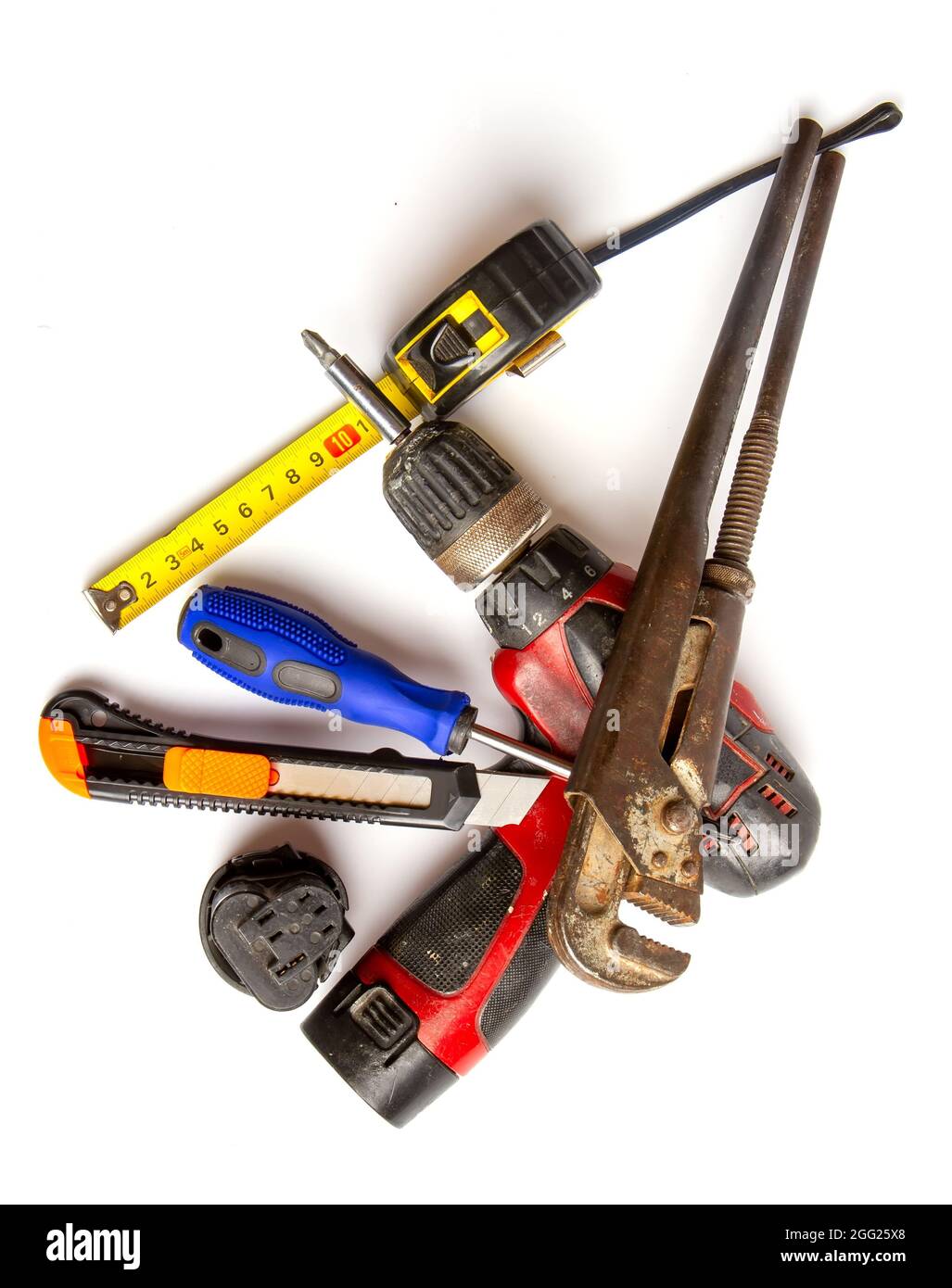 Set building tools on Cut Out Stock Images & Pictures - Alamy