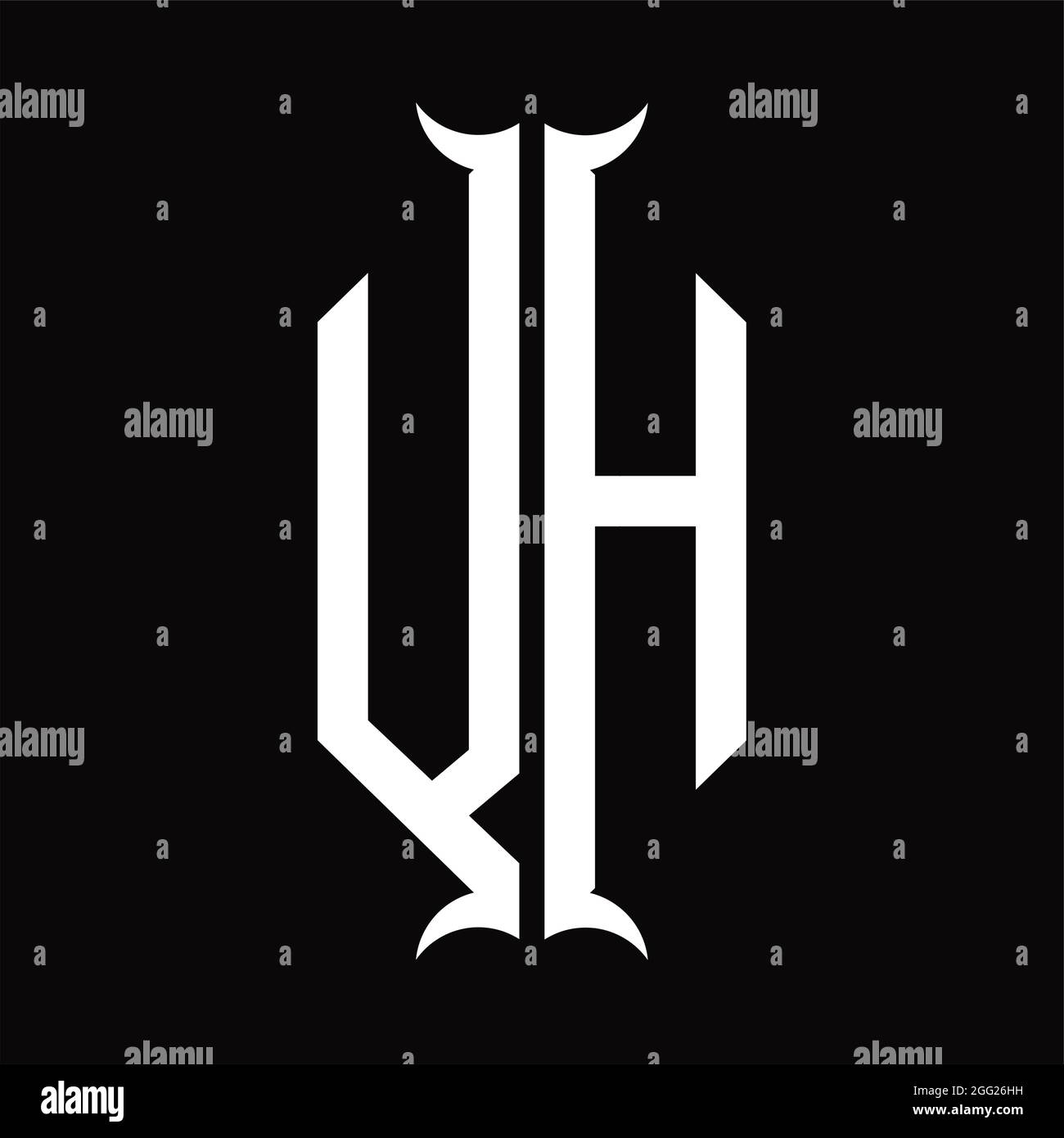 Vh shape Stock Vector Images - Alamy