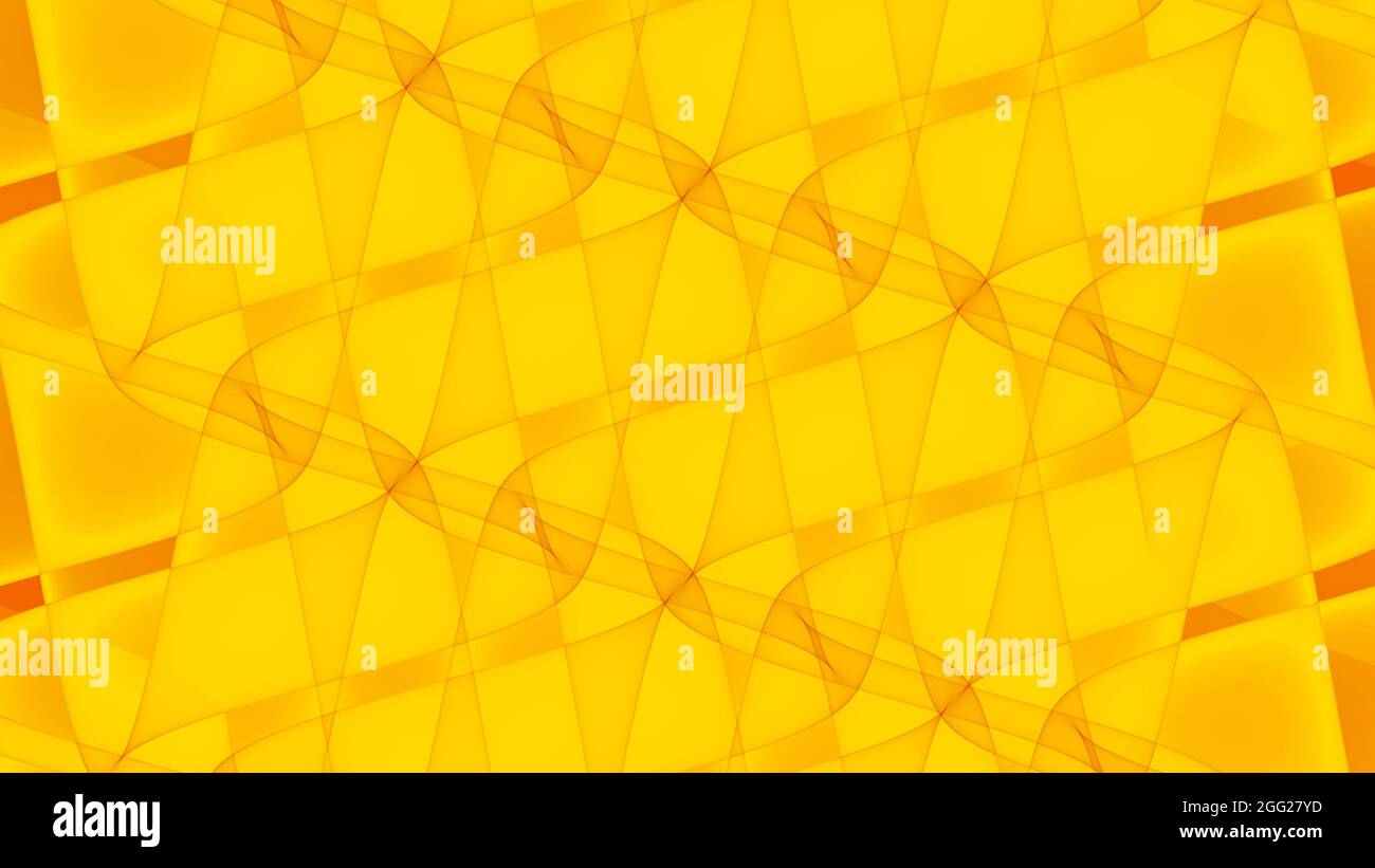 Abstract background 4k yellow gold light dark black neon waves and ...