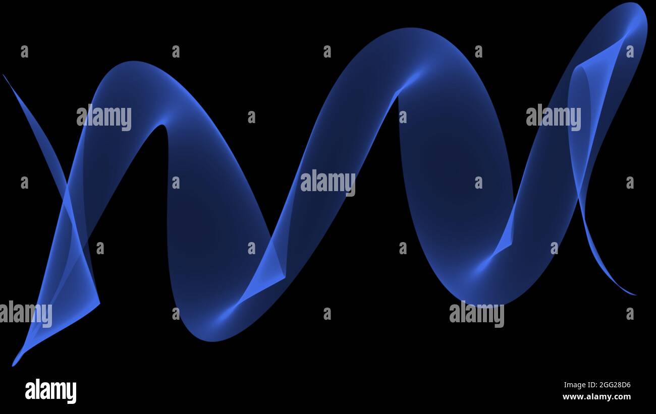 Abstract background 4k blue light dark neon waves and lines Stock Photo ...