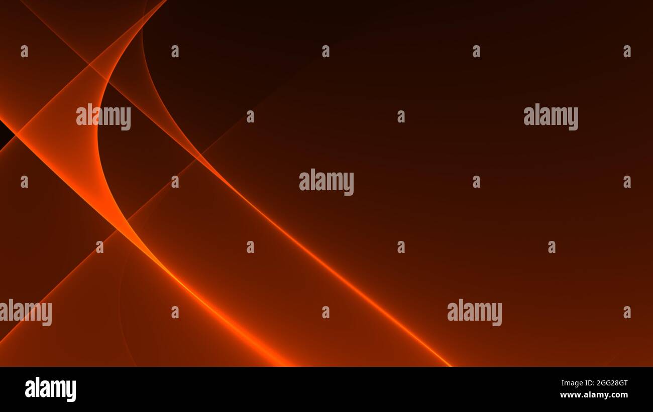 Abstract background 4k copper red orange light dark black waves and ...