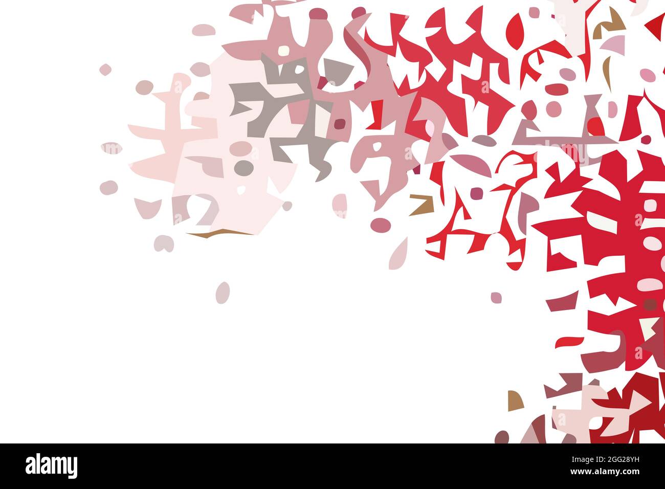 Red and white dynamic background. Abstract vector. Modern geometric ...